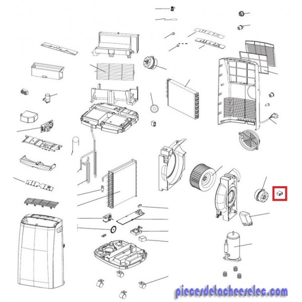 Condensateur 2,5 μf/450v pour climatiseur pac / pinguino delonghi ...