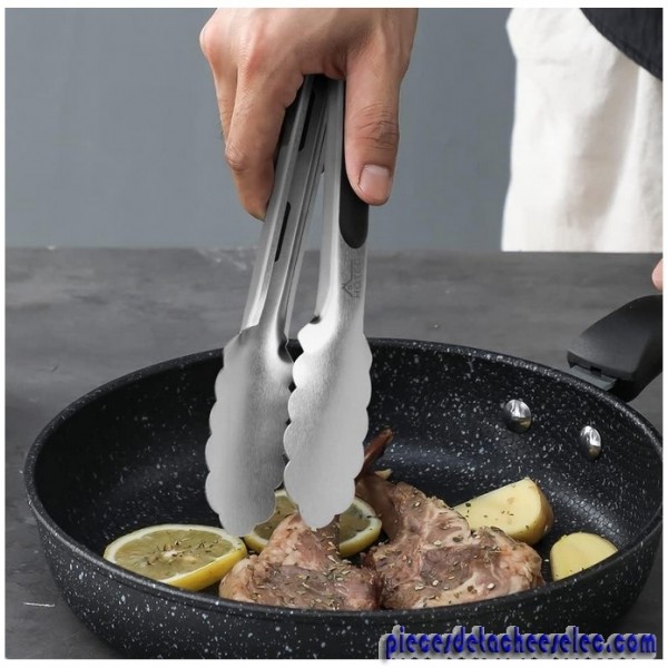 Pince cuisine inox, pince de cuisine en acier inoxydable de qualité ...